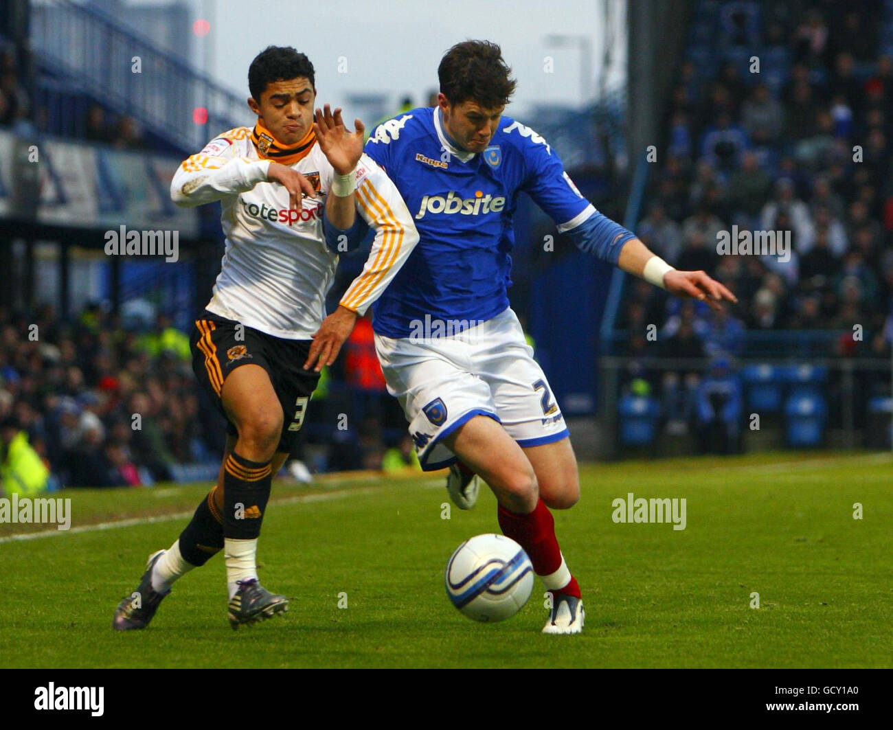 Soccer football league championship portsmouth hull city fratton park ...