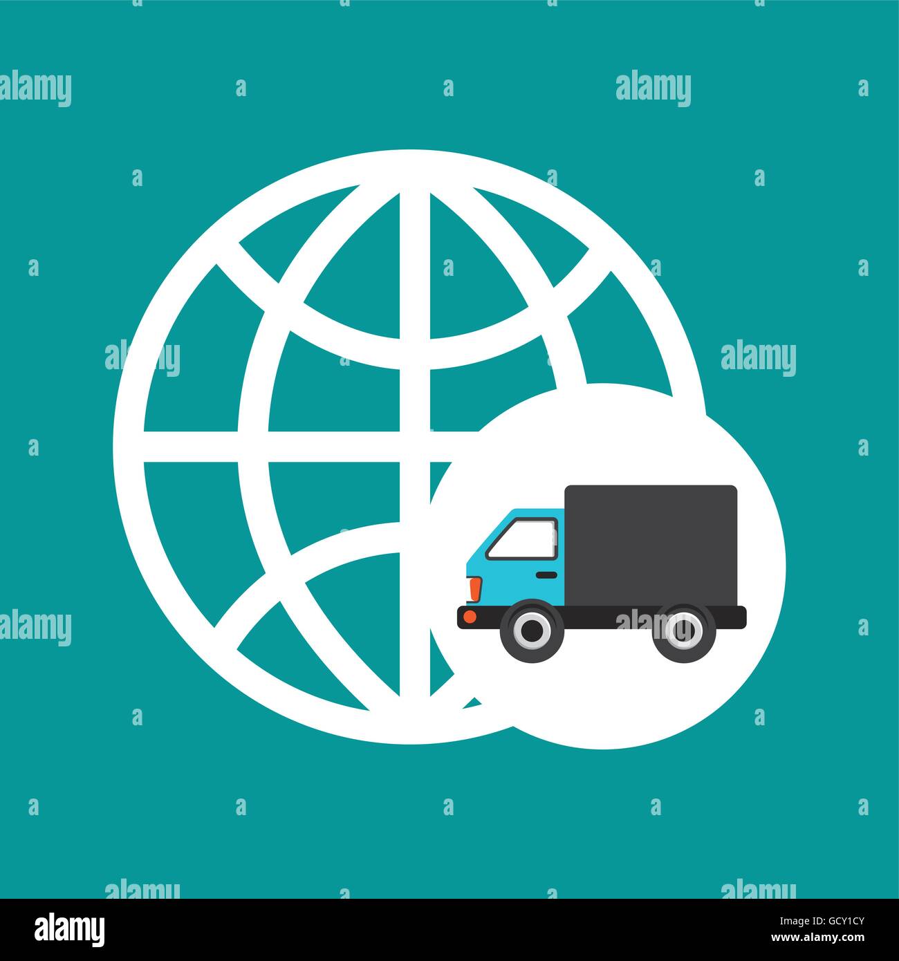 transportation delivery service box warehouse Stock Vector Image & Art ...