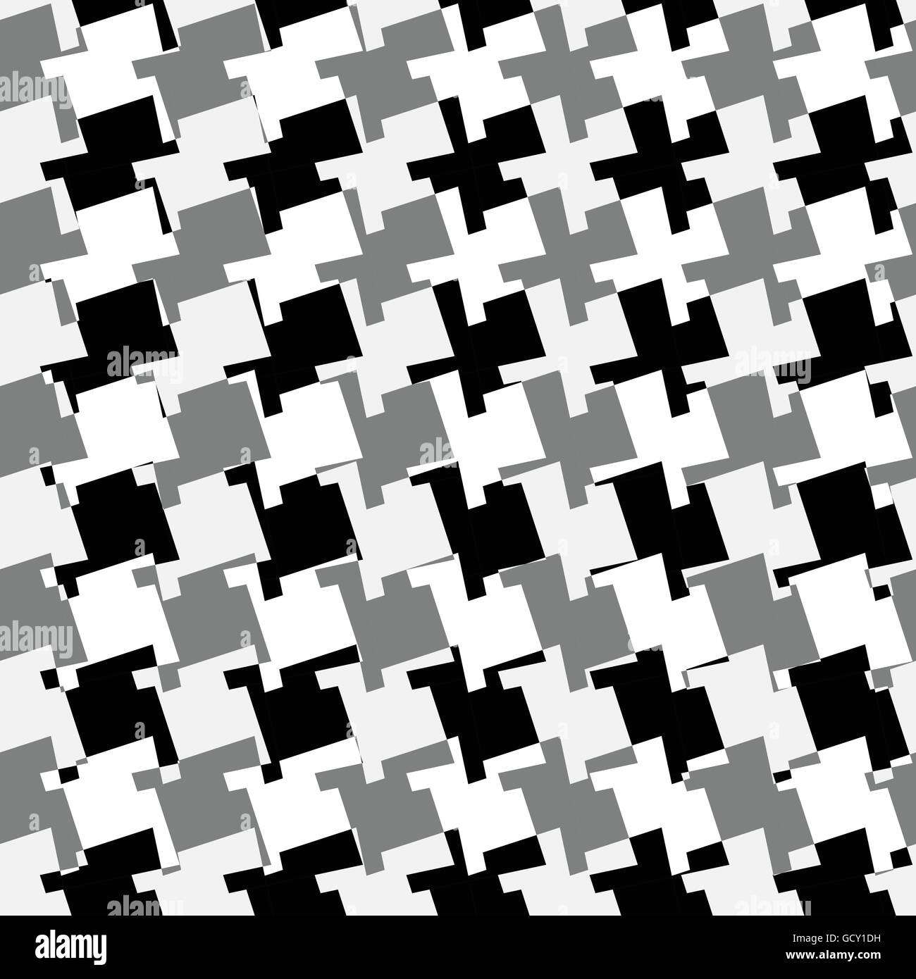 Seamless Geometric Background Abstract Repeatable Monochrome Pattern