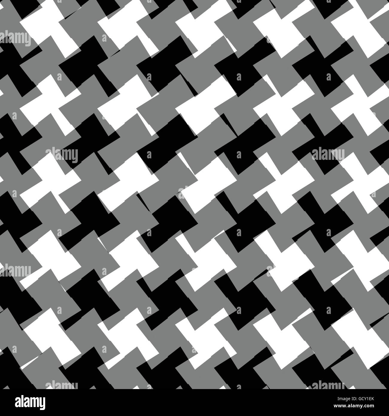 Seamless Geometric Background Abstract Repeatable Monochrome Pattern