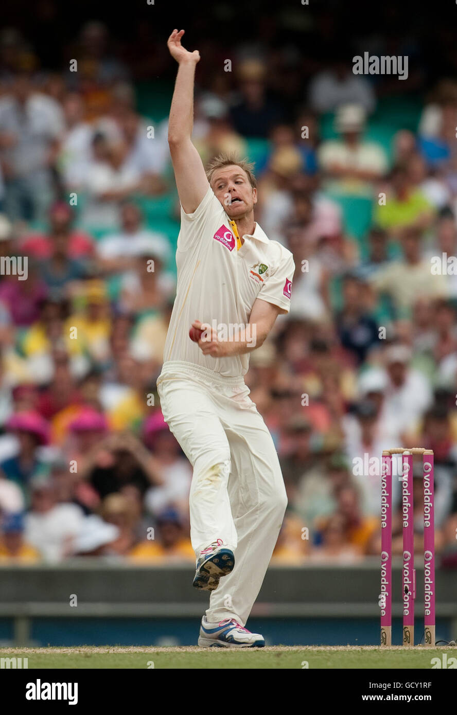 Australias michael beer bowls fifth ashes test sydney cricket ground hi ...