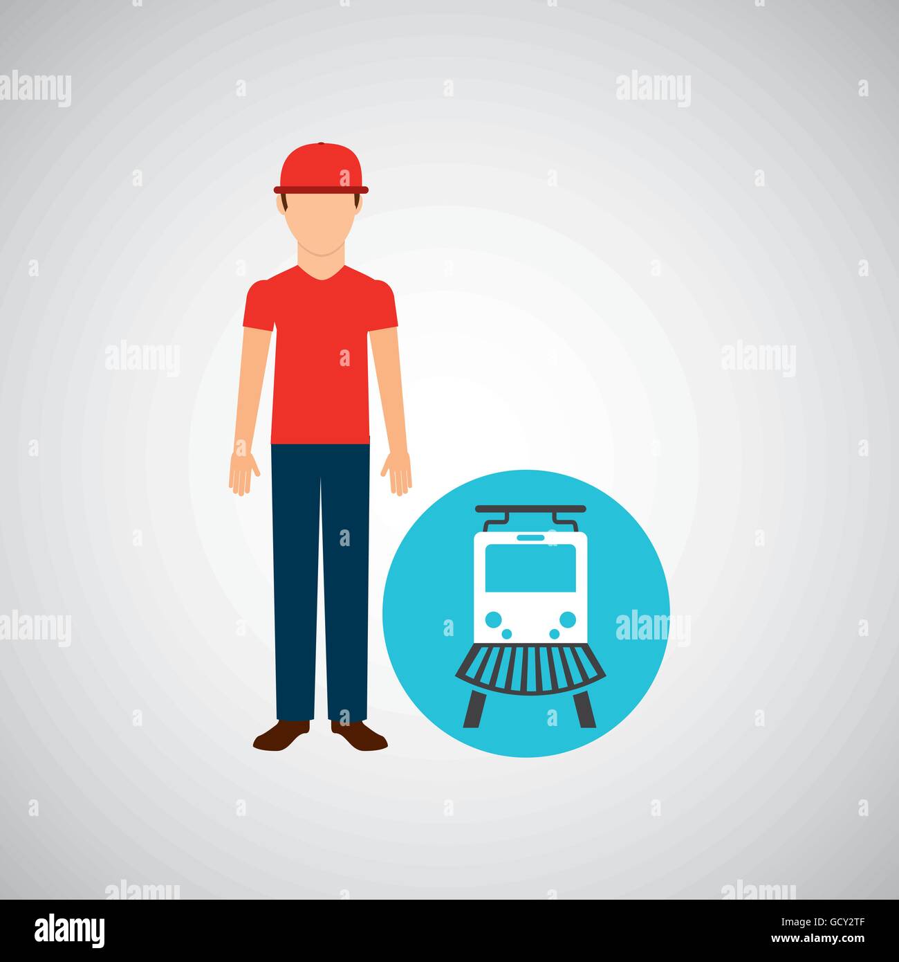 Goods train moving Stock Vector Images - Alamy
