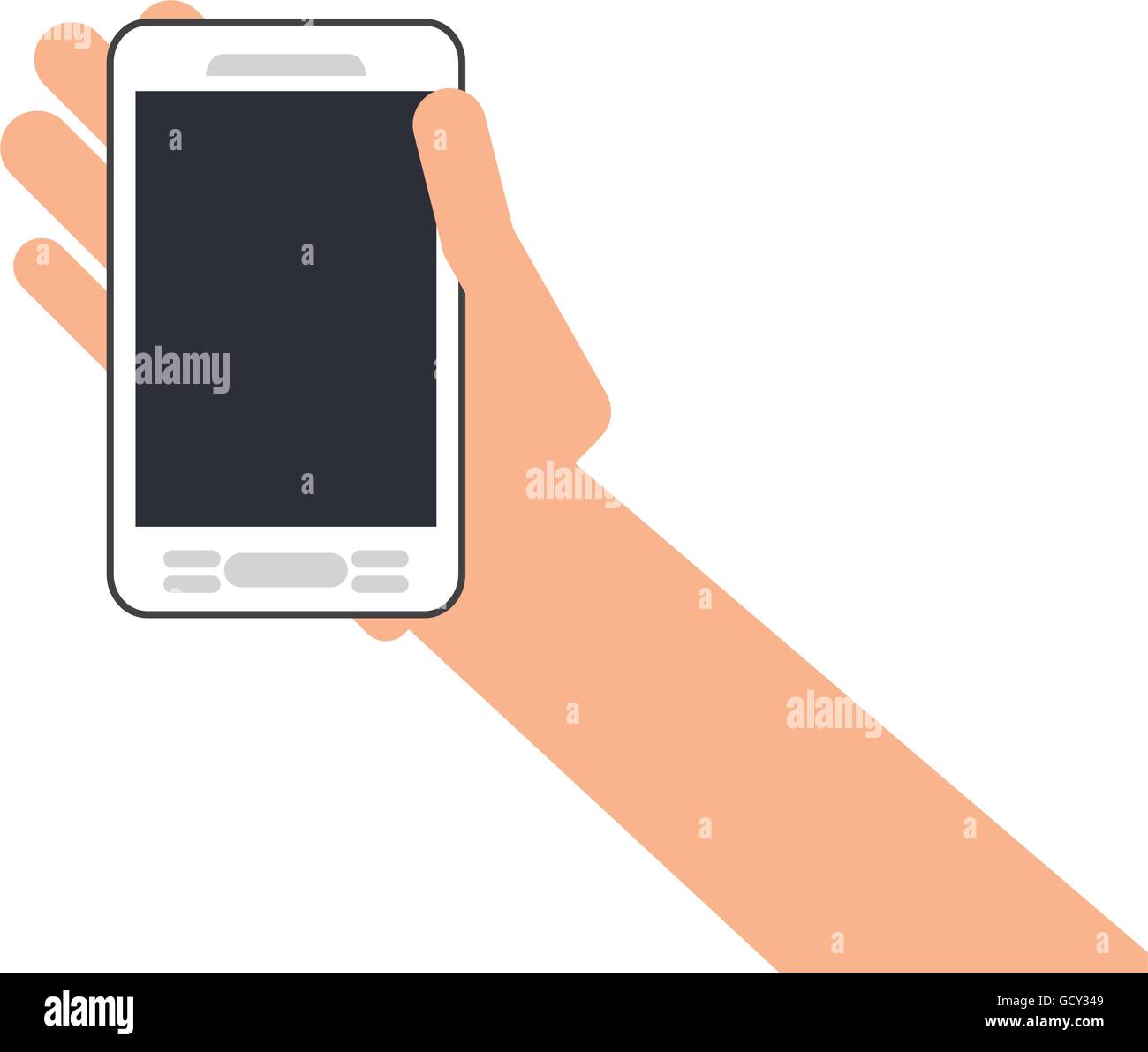 human hand smartphone mobile Stock Vector Image & Art - Alamy