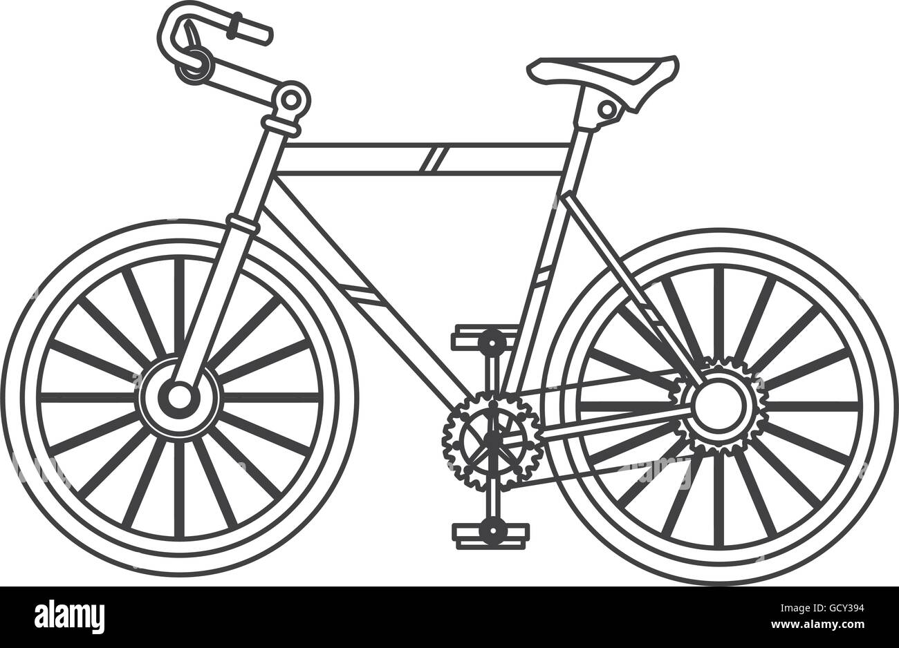 detailed bike icon Stock Vector Image & Art - Alamy