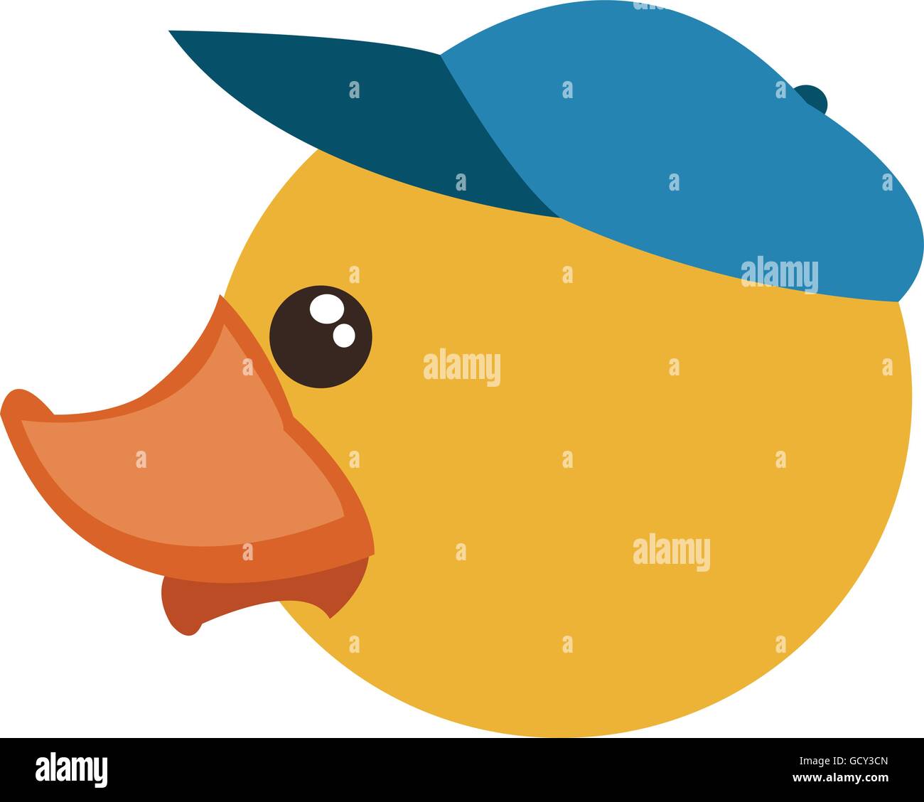 Toy duck rubber blue Stock Vector Images - Alamy