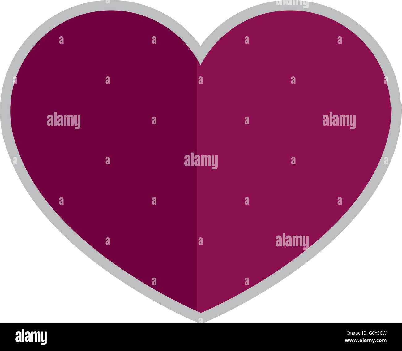 purple heart icon Stock Vector Image & Art - Alamy