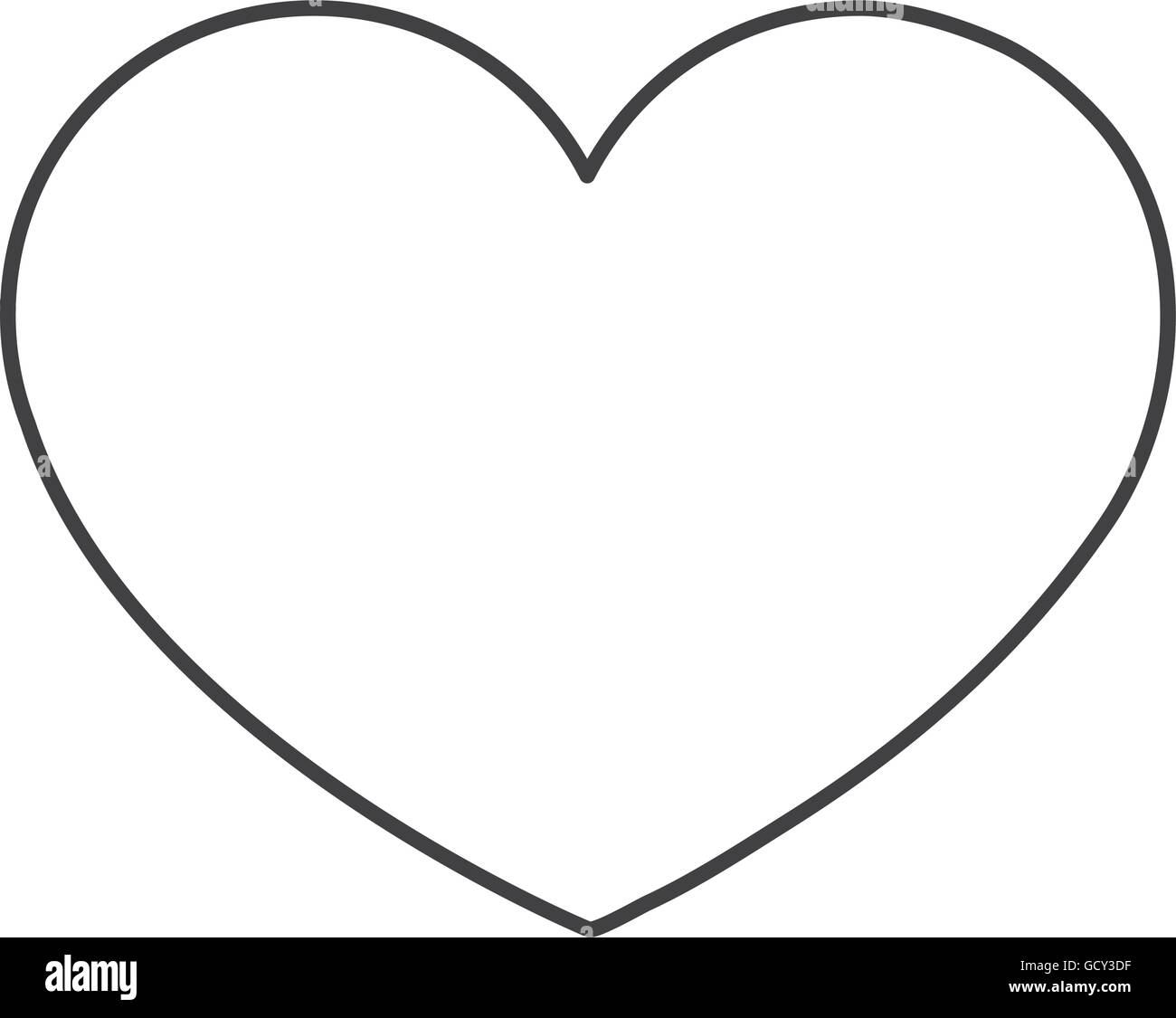 line heart icon Stock Vector Image & Art - Alamy