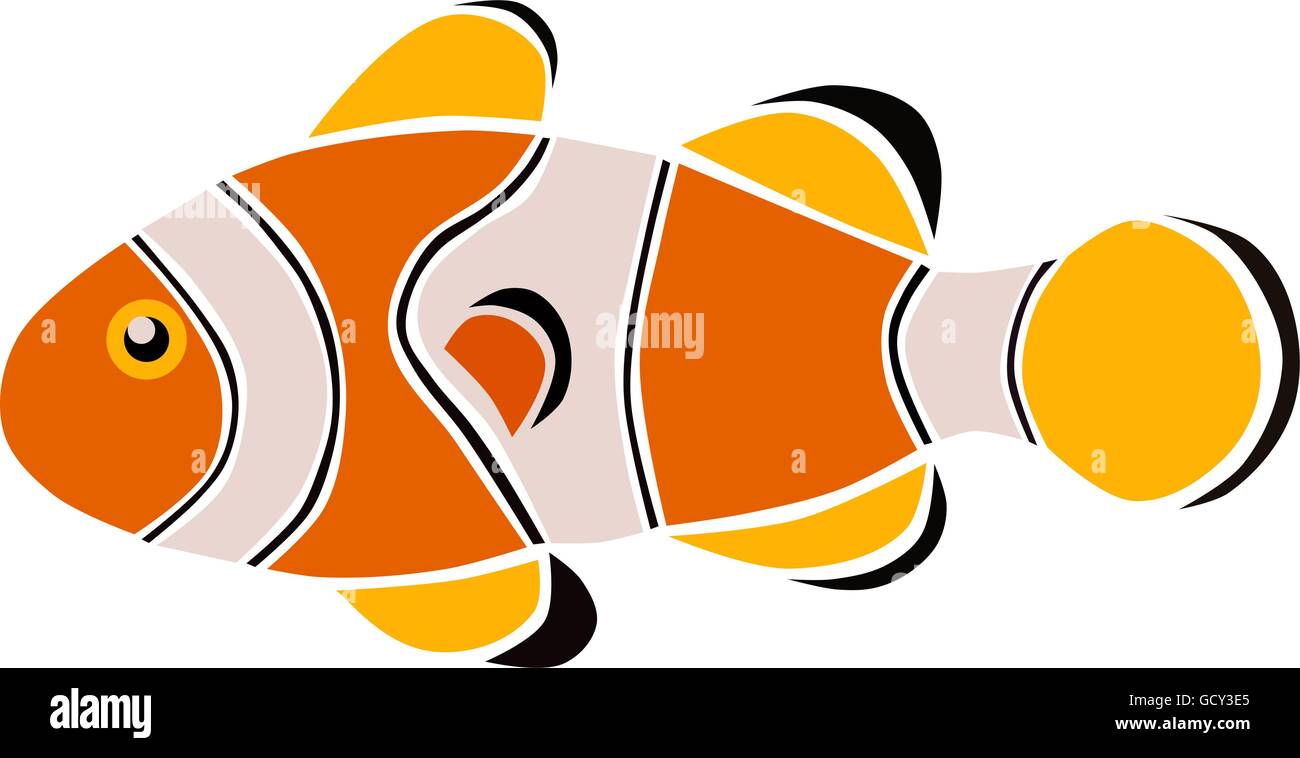 Clownfish, isolated vector Stock Vector Image & Art - Alamy