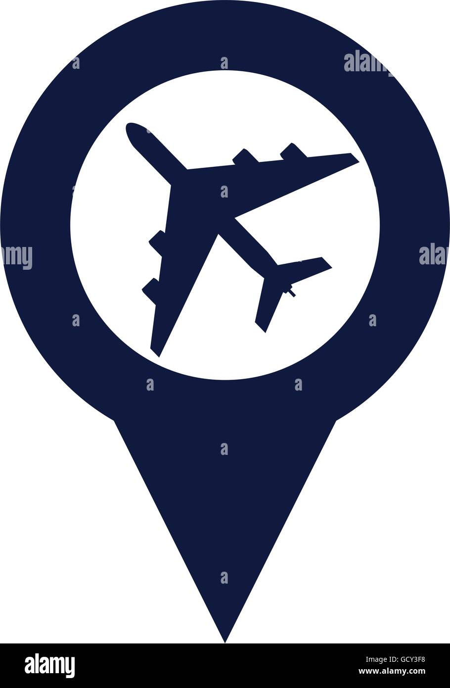 flying airplane with label icon Stock Vector Image & Art - Alamy