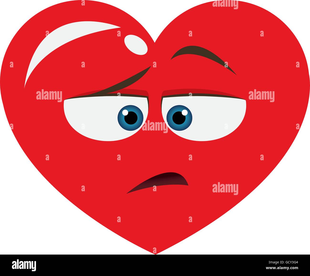 Cartoon dislike smile emoticon Stock Vector Images - Alamy