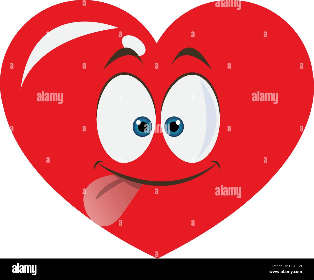 goofy heart cartoon icon Stock Vector Image & Art - Alamy