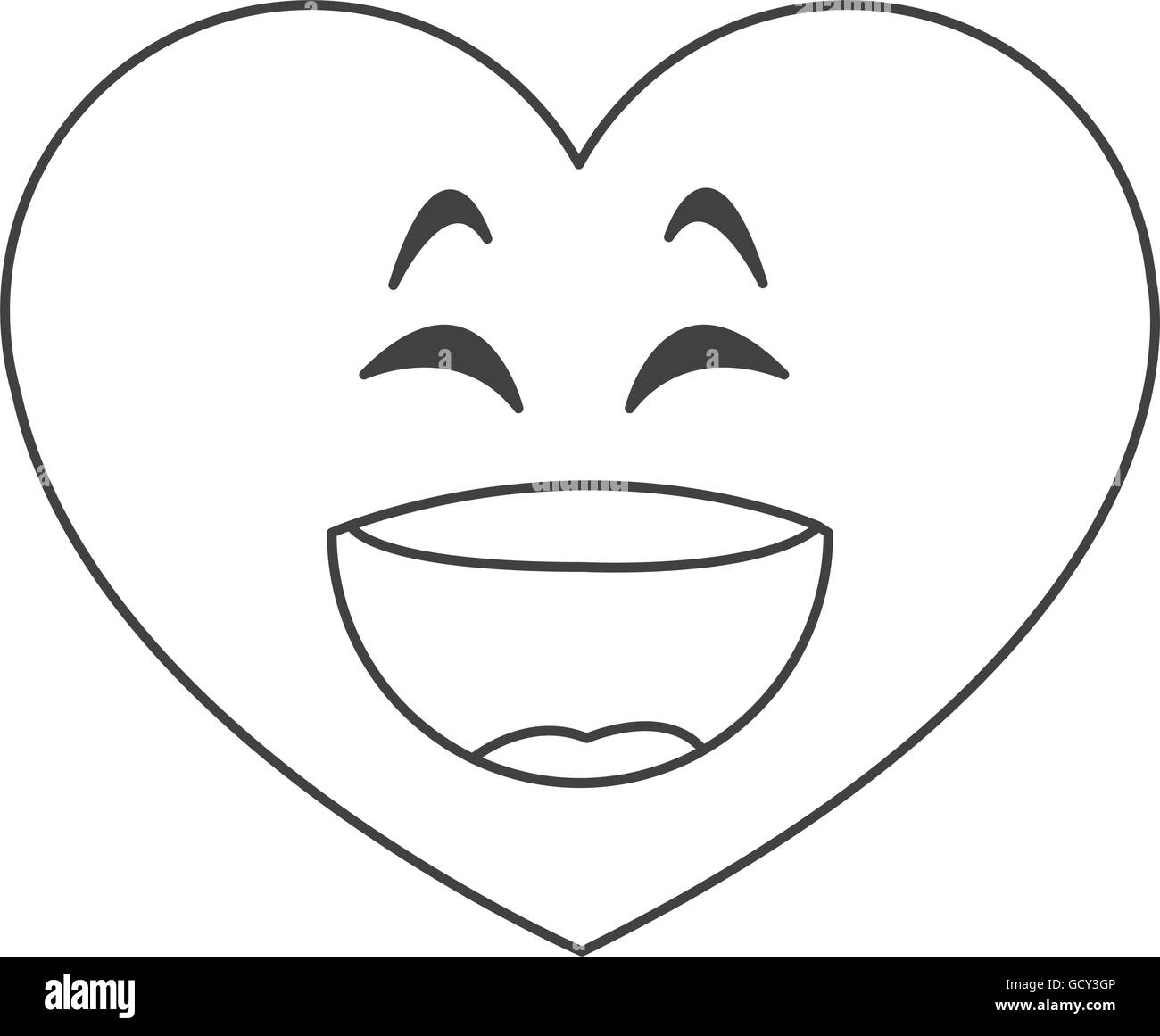 laughing heart cartoon icon Stock Vector Image & Art - Alamy