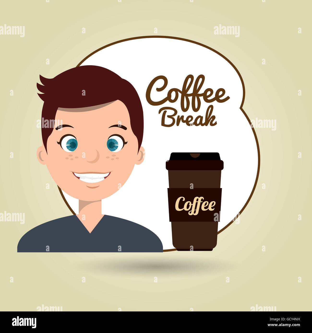 people and coffee icon design Stock Vector Image & Art - Alamy