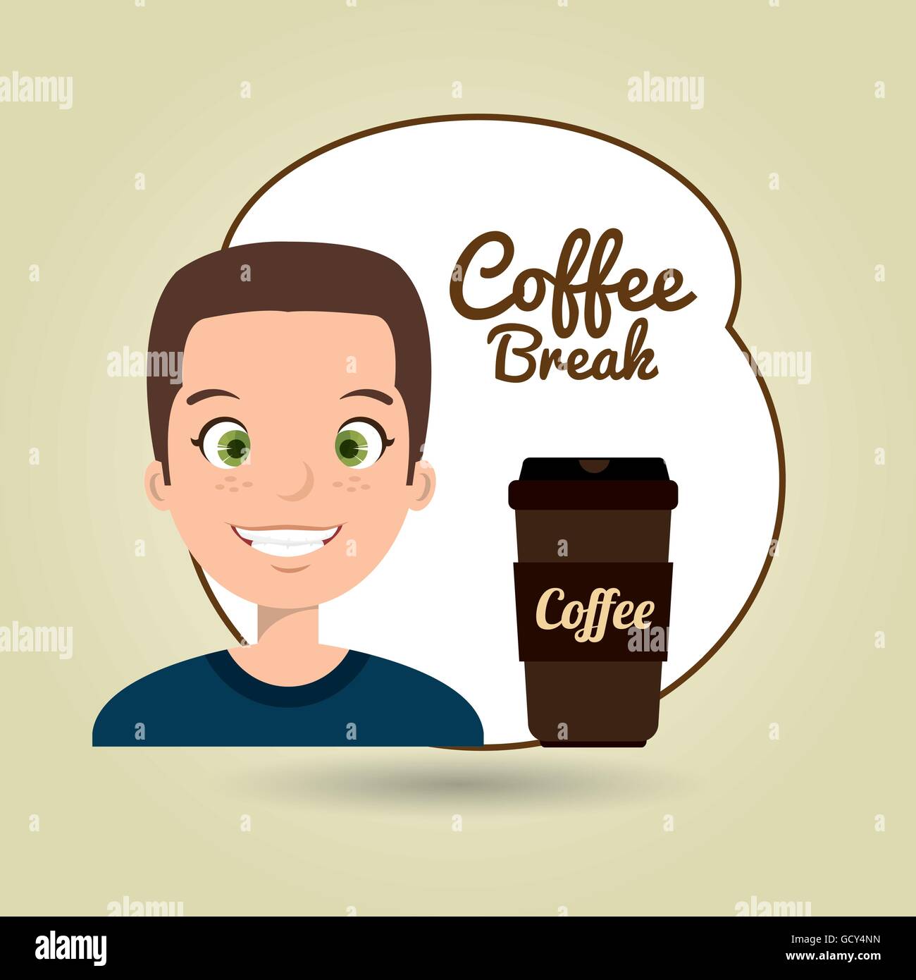 people and coffee icon design Stock Vector Image & Art - Alamy