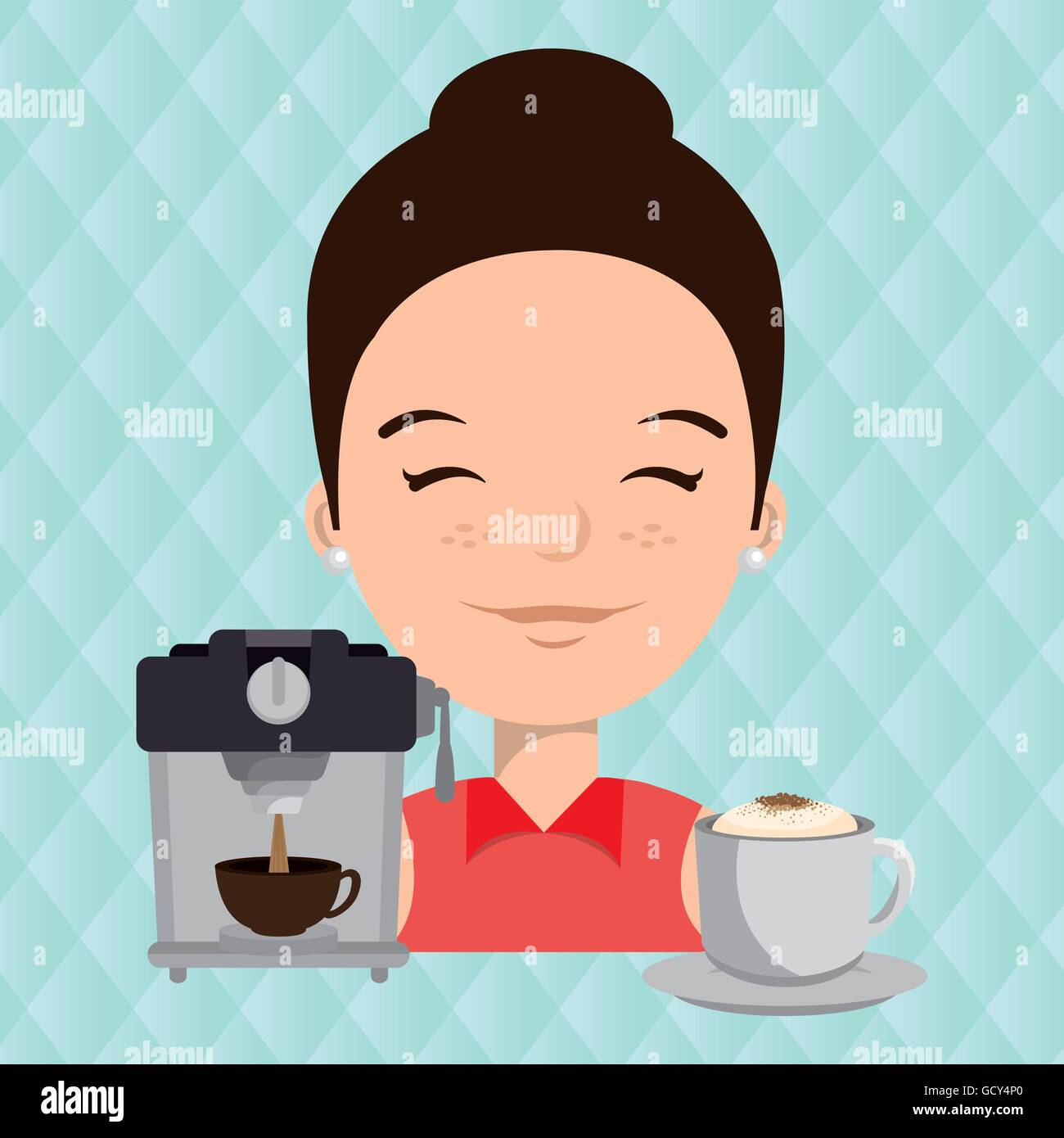 people and coffee icon design Stock Vector Image & Art - Alamy