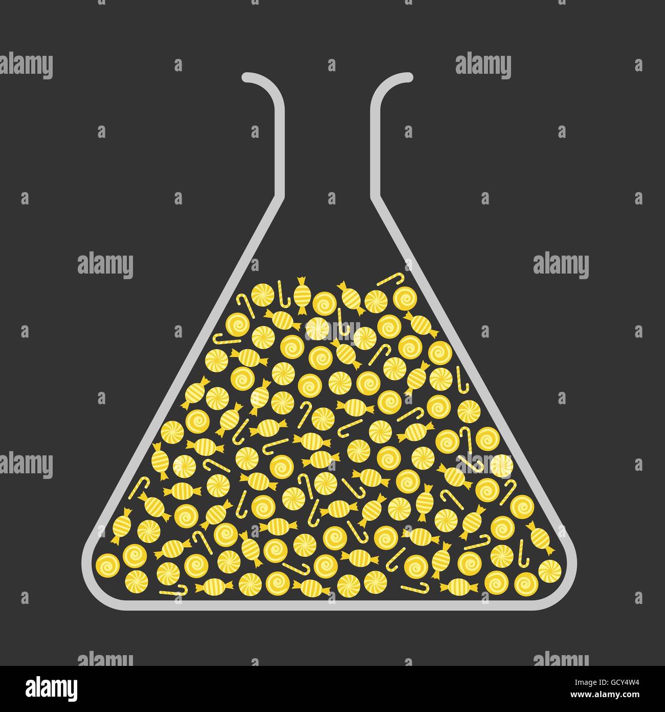 Yellow striped glass Stock Vector Images - Alamy