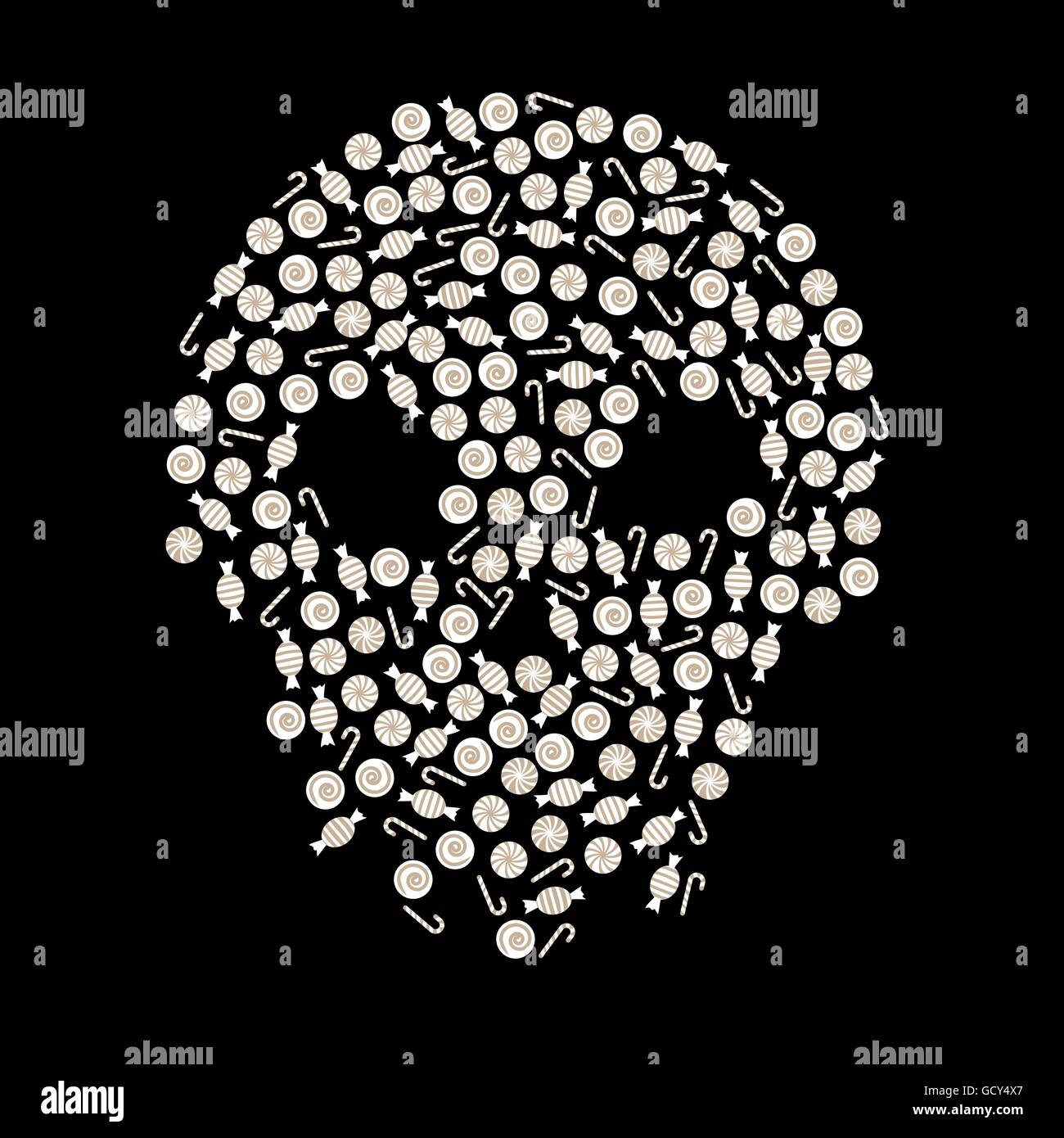 Human skull on a stick hi-res stock photography and images - Alamy