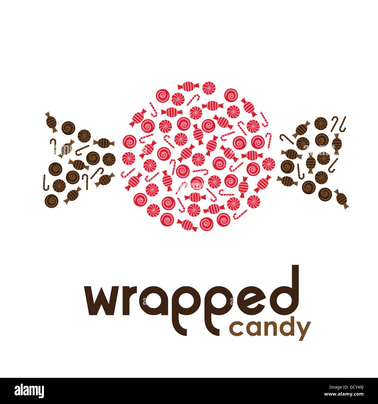 Red candy apple Stock Vector Images - Alamy