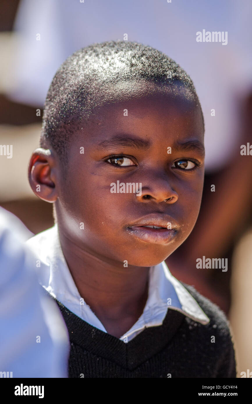 Black african boy face hi-res stock photography and images - Alamy
