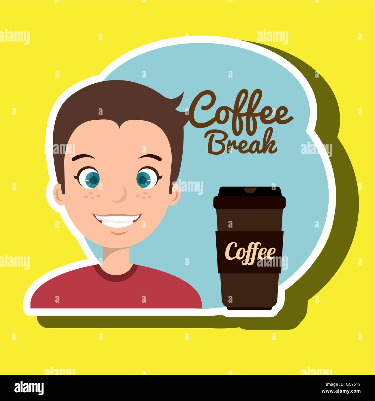 people and coffee icon design Stock Vector Image & Art - Alamy