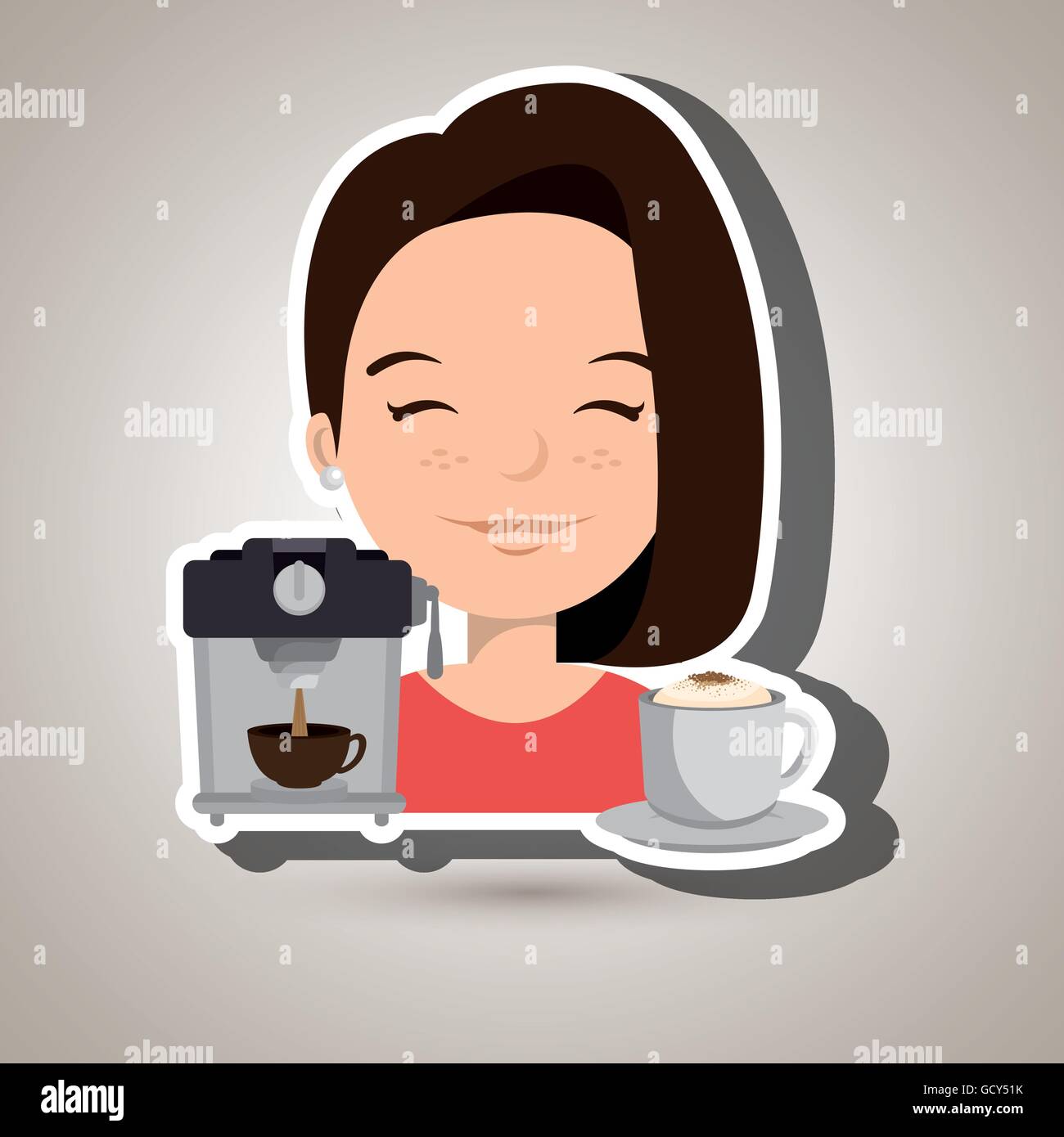 people and coffee icon design Stock Vector Image & Art - Alamy