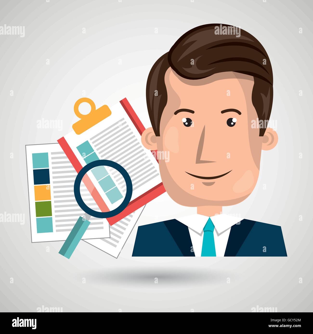 People working together glass Stock Vector Images - Alamy