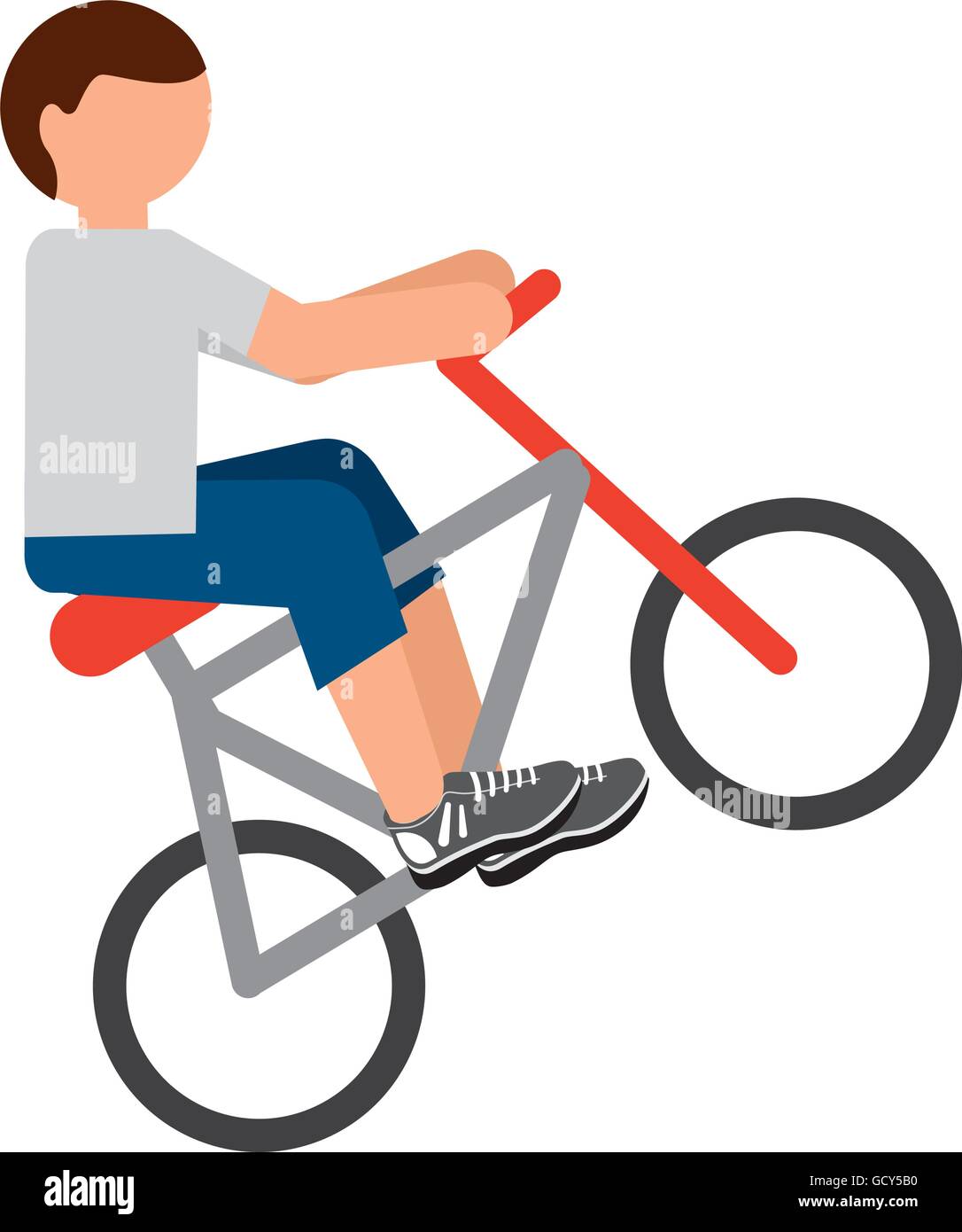 Athlete figure human bicycle icon hi-res stock photography and images ...