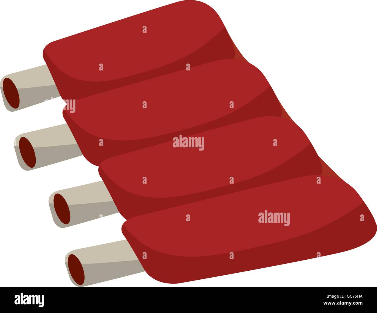 Eating ribs bbq Stock Vector Images - Alamy