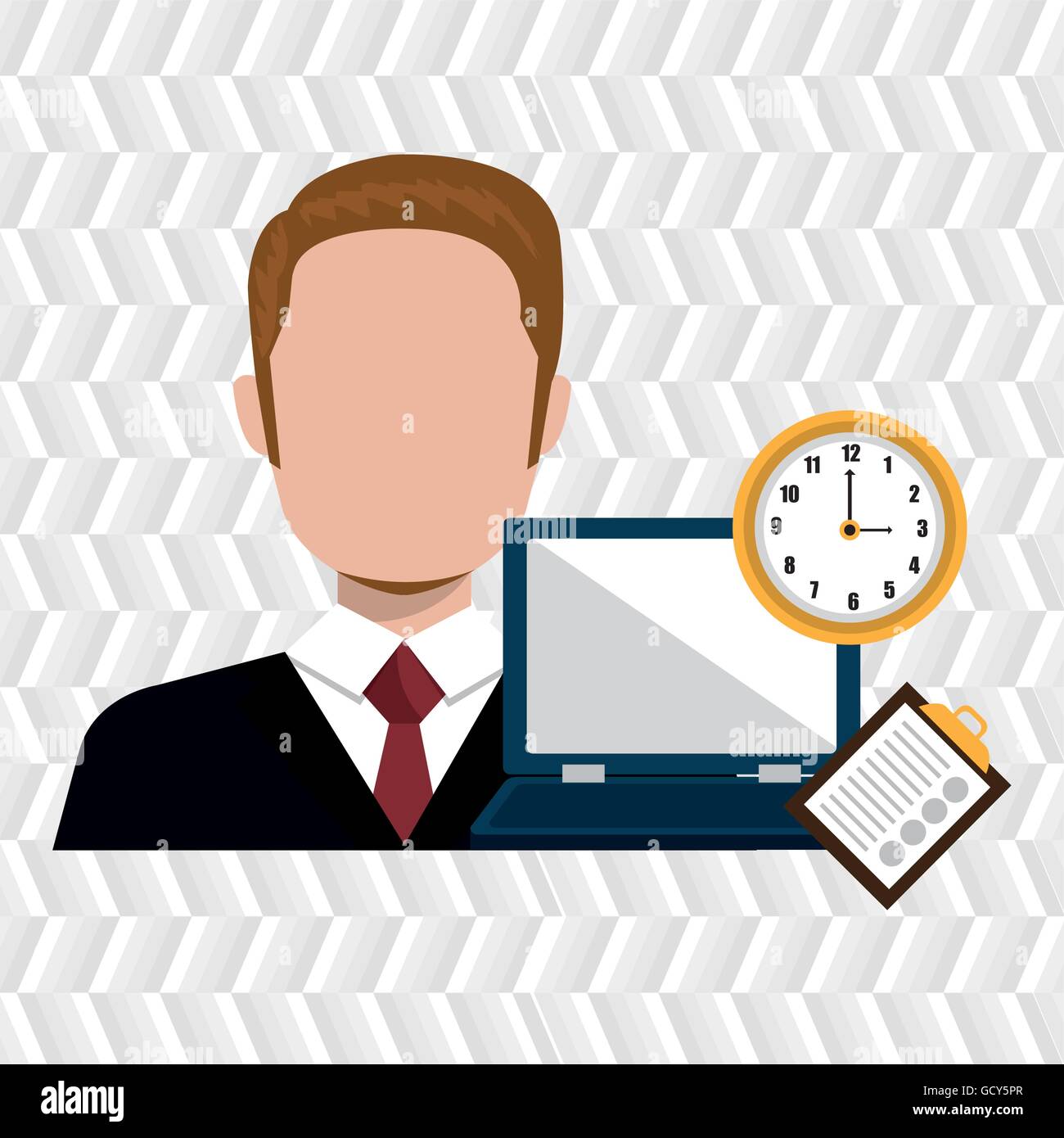 man with computer isolated icon design Stock Vector Image & Art - Alamy