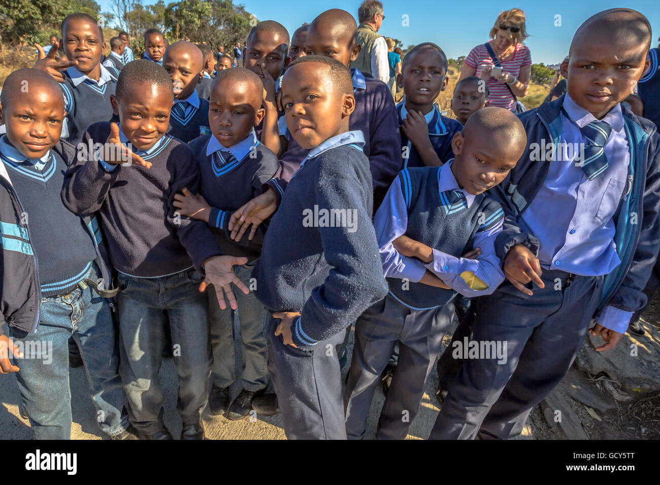 School girls south african black school girls hi-res stock photography ...