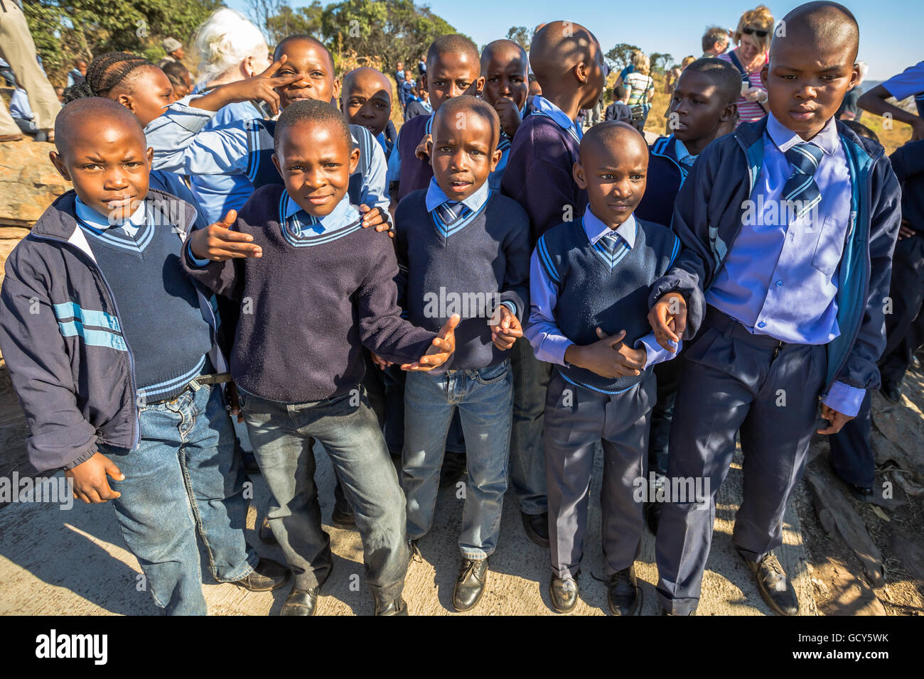 Black african boys hi-res stock photography and images - Alamy