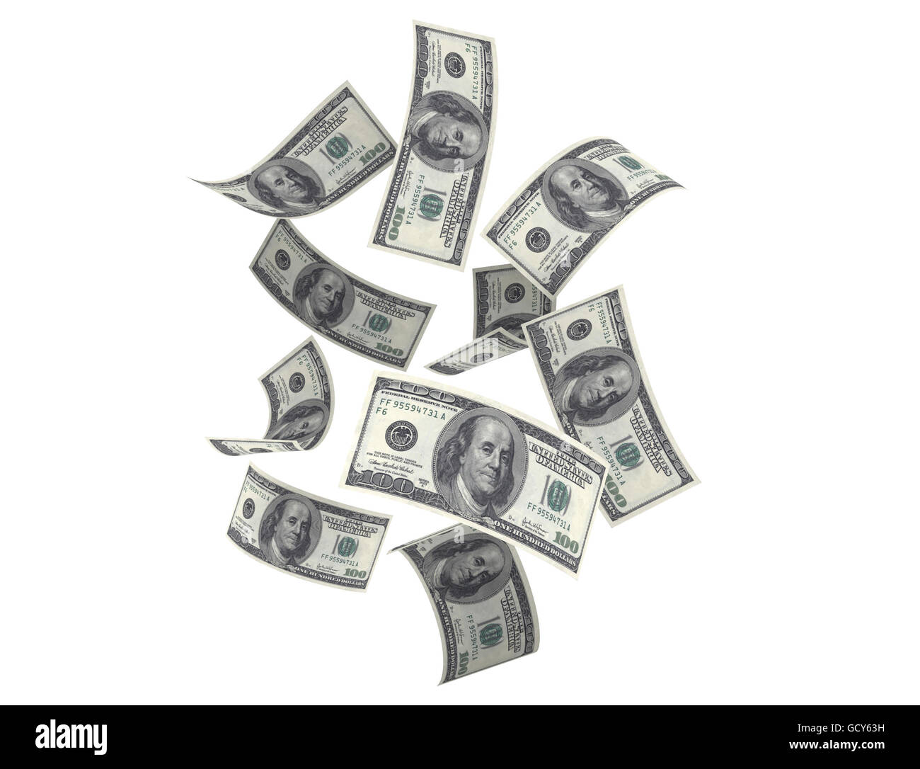 100 US Dollar Fall Stock Photo - Alamy