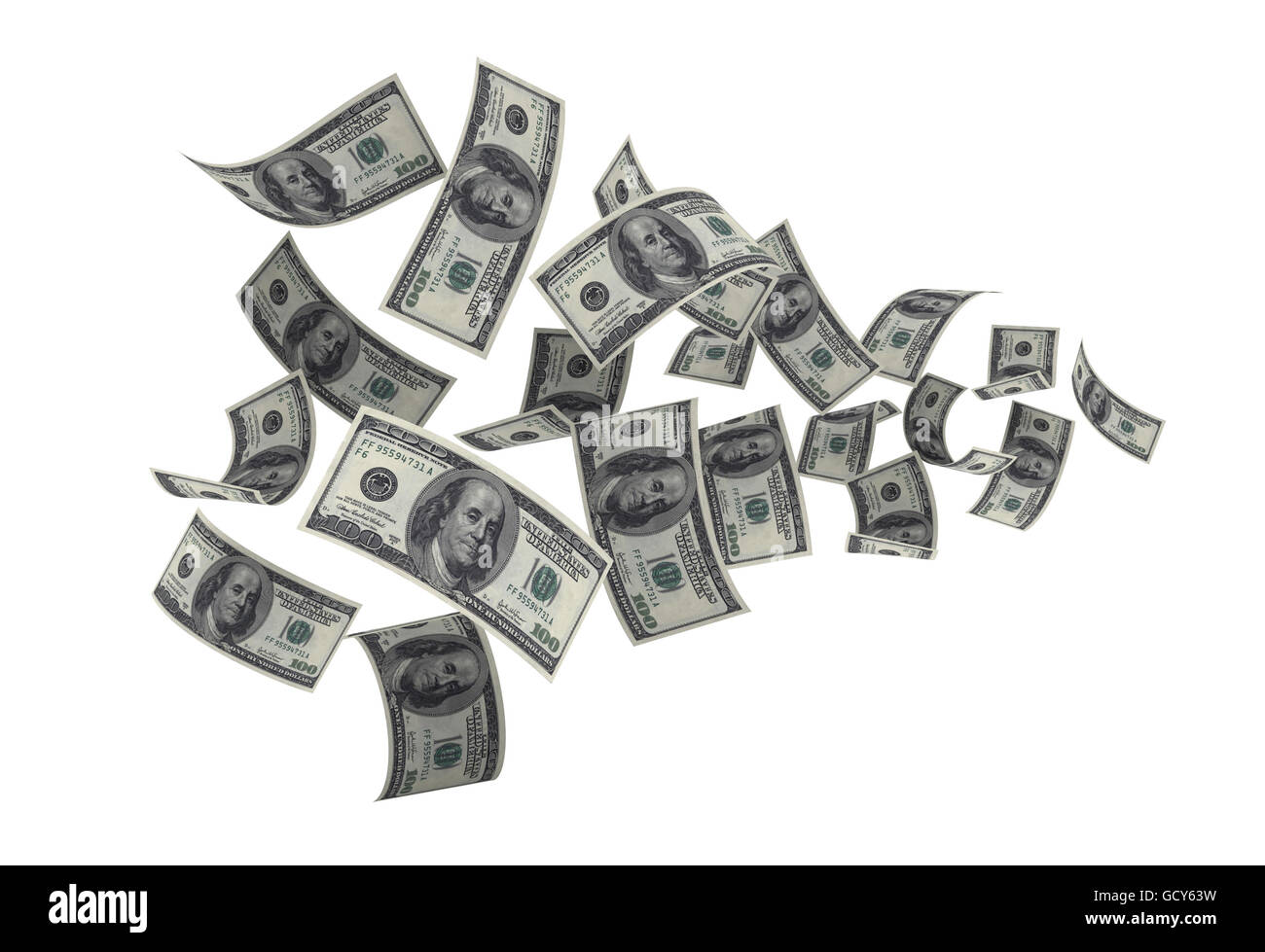 100 US Dollar Fall Stock Photo - Alamy