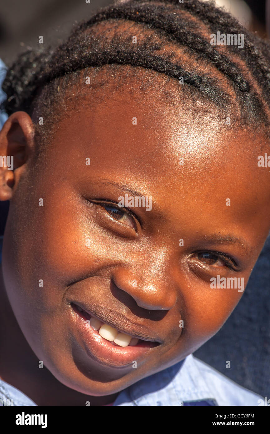 Smiling african child Stock Photo - Alamy