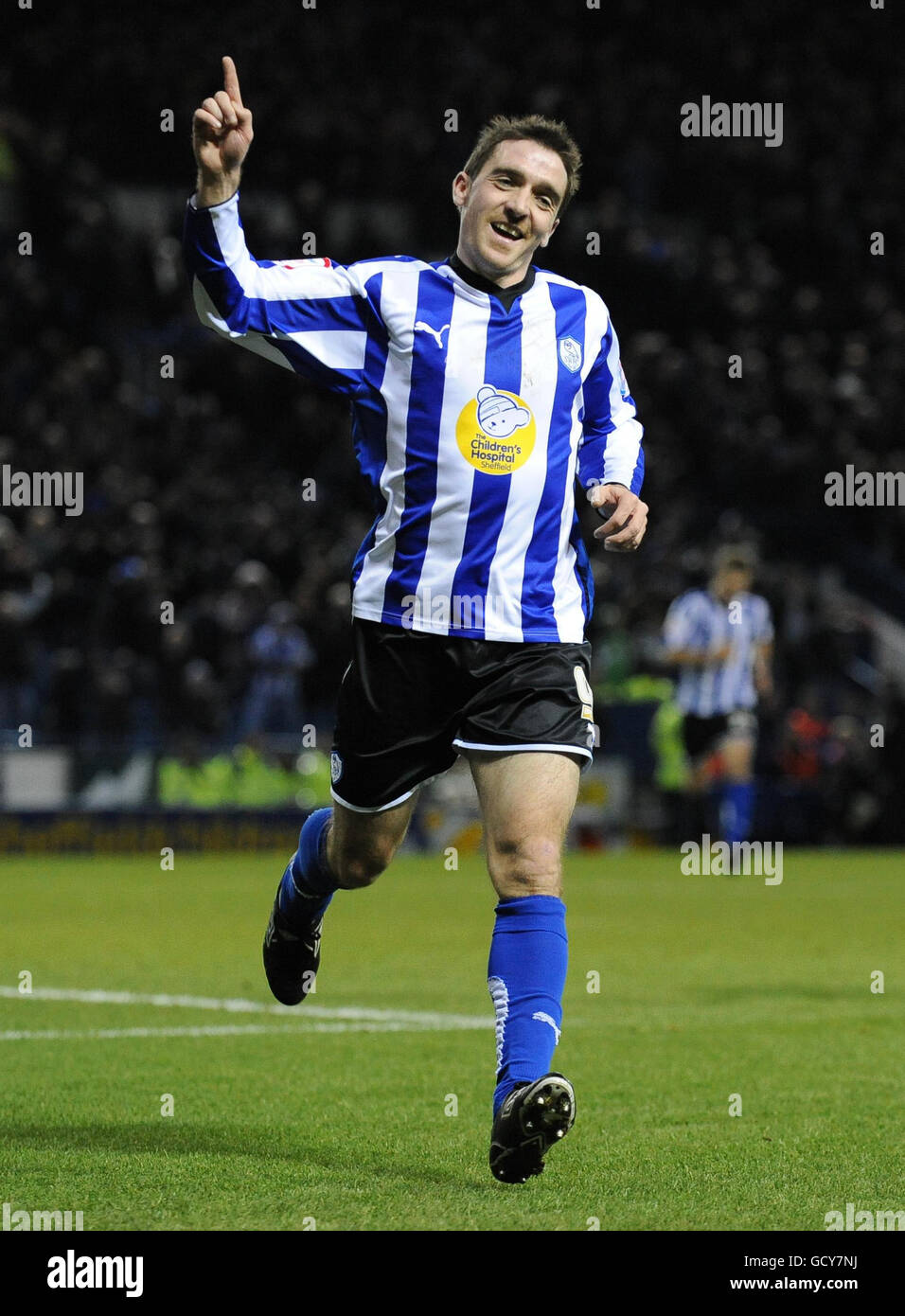 Paul Heffernan celebrates after scoring Sheffield Wednesday's sixth ...