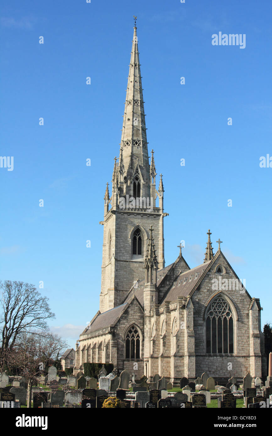 The Marble Church St. Margaret's Church Bodelwyddan Wales Stock Photo ...