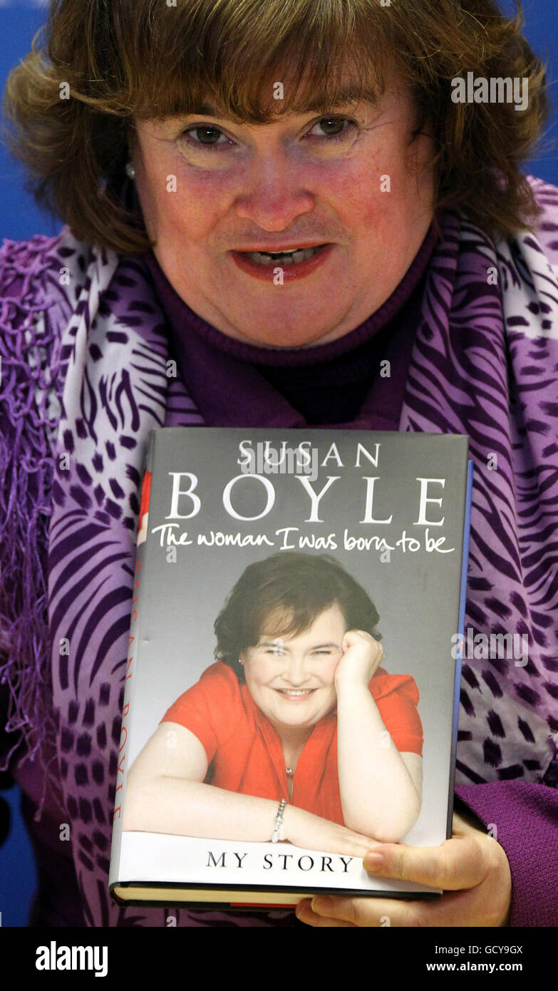 Susan Boyle at a book signing for her autobiography, 'The Woman I Was ...