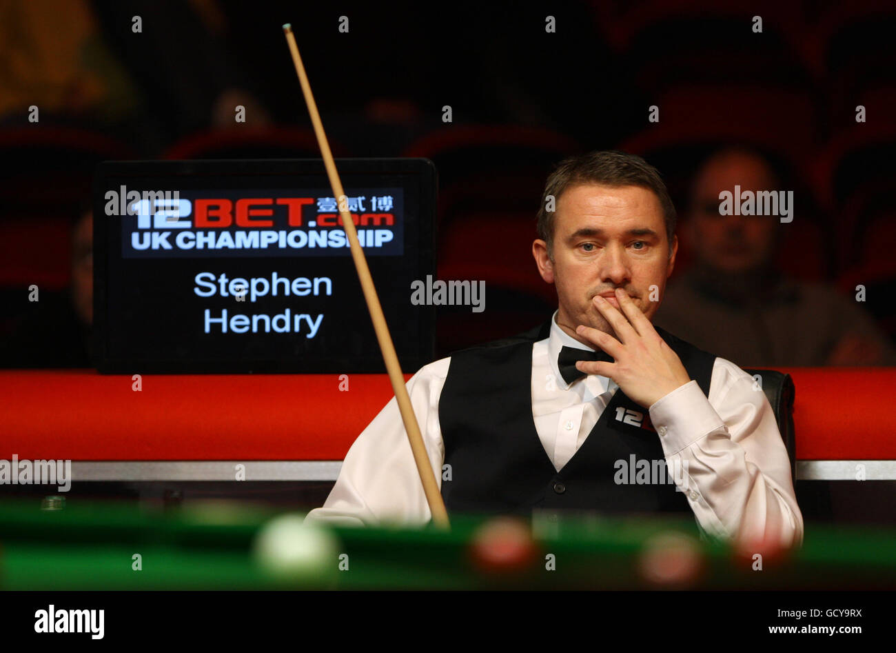 Scotland's Stephen Hendry during his round 2 match against Wales' Mark ...