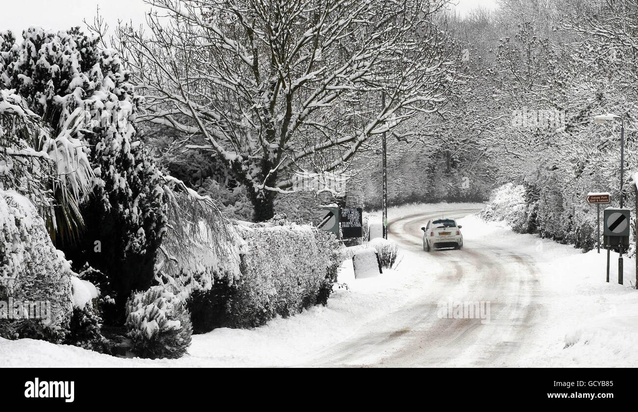 Winter weather December 18th Stock Photo - Alamy
