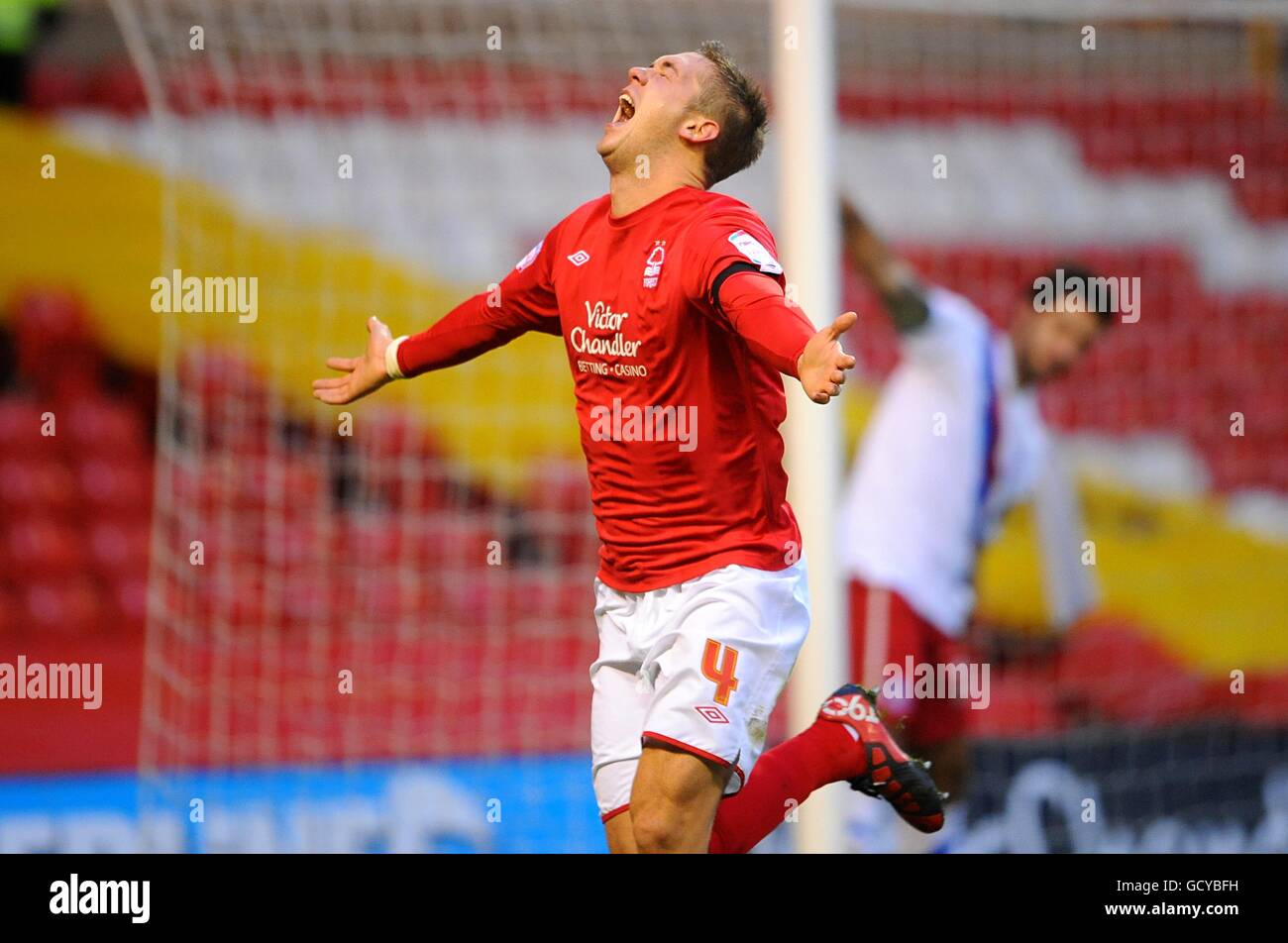 Nottingham Forest's Luke Chambers celebrates scoring his team's opening ...