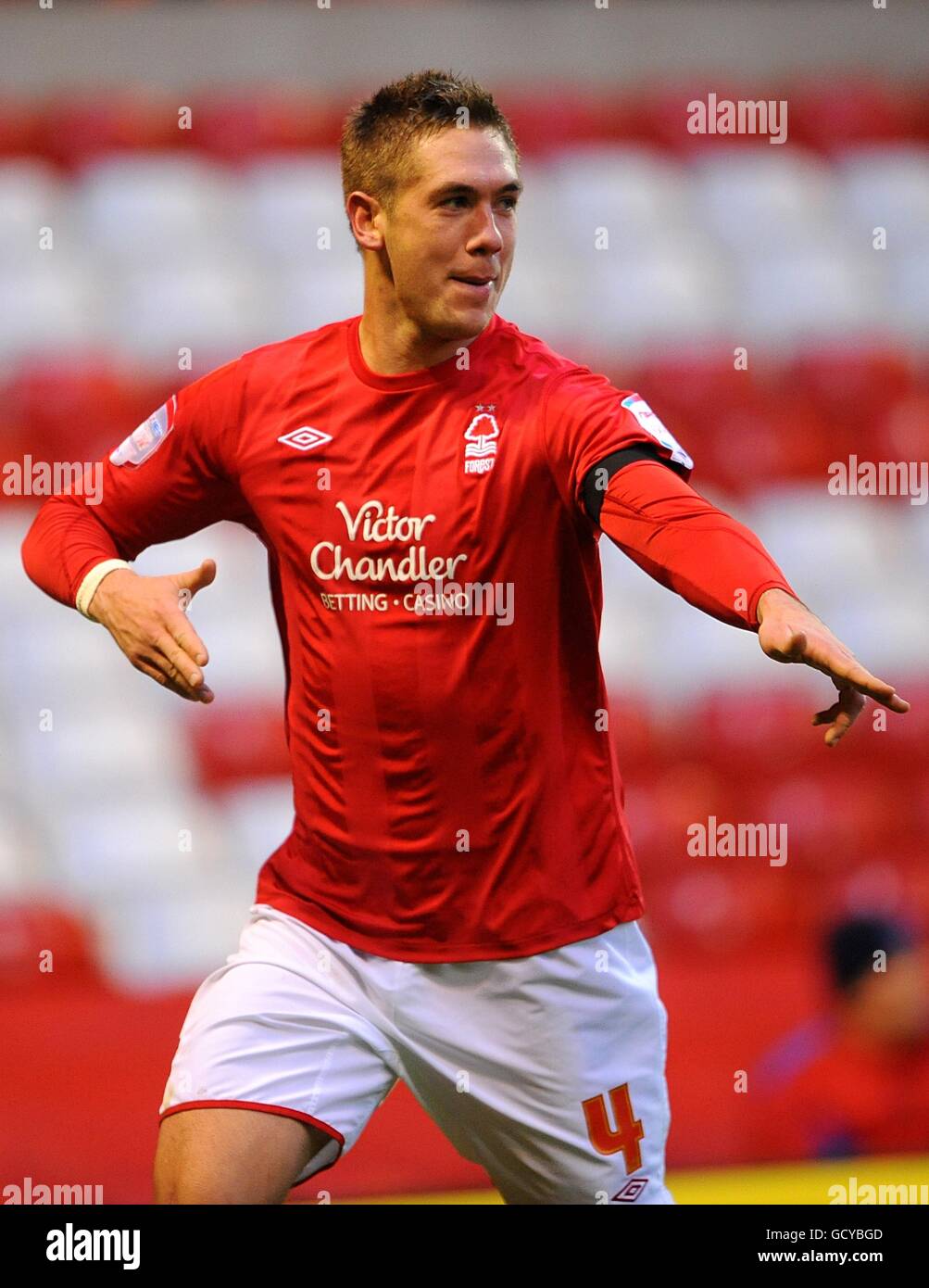 Nottingham Forest's Luke Chambers celebrates scoring his team's opening ...