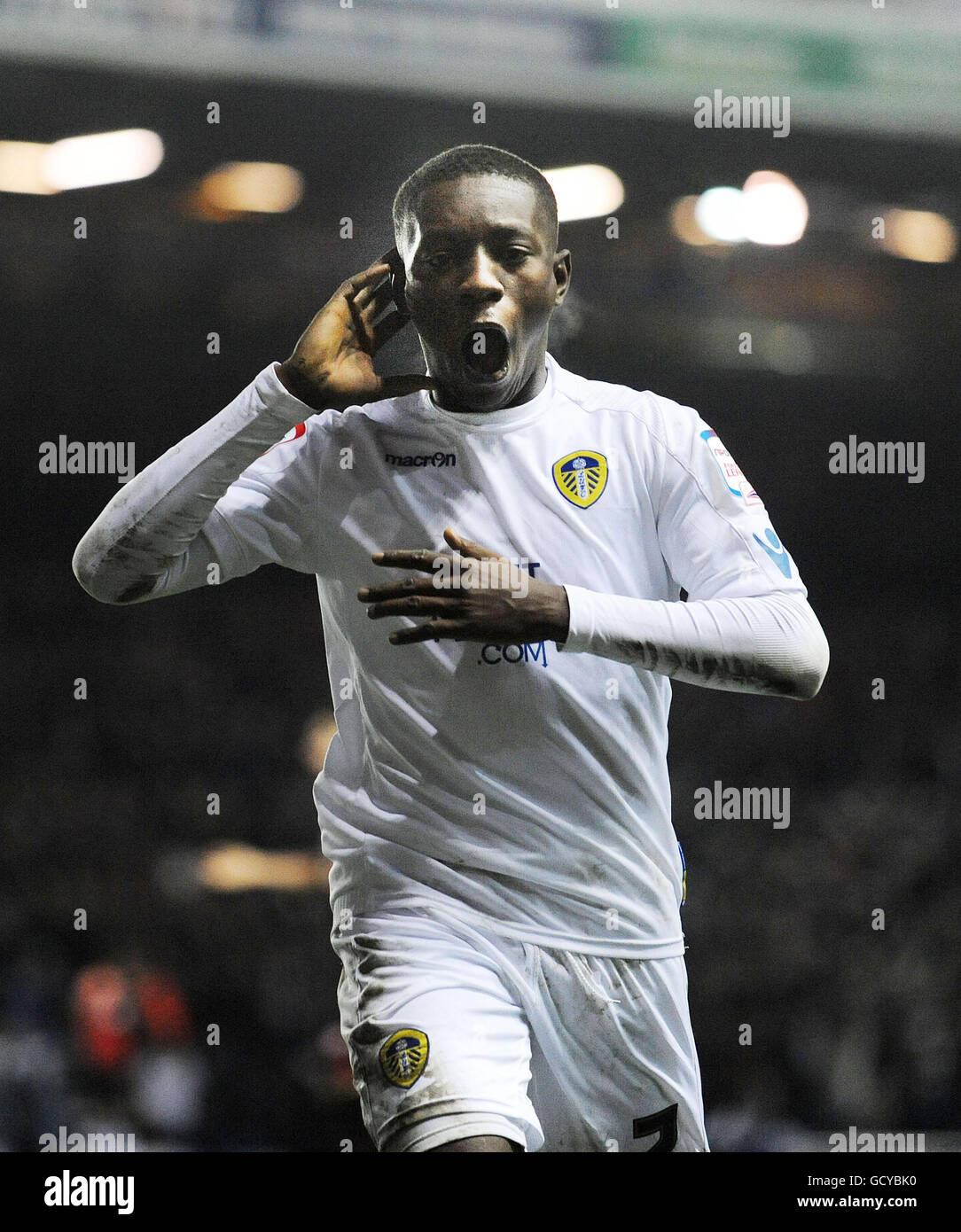 Leeds United's Max Gradel celebrates after scoring his side's second ...