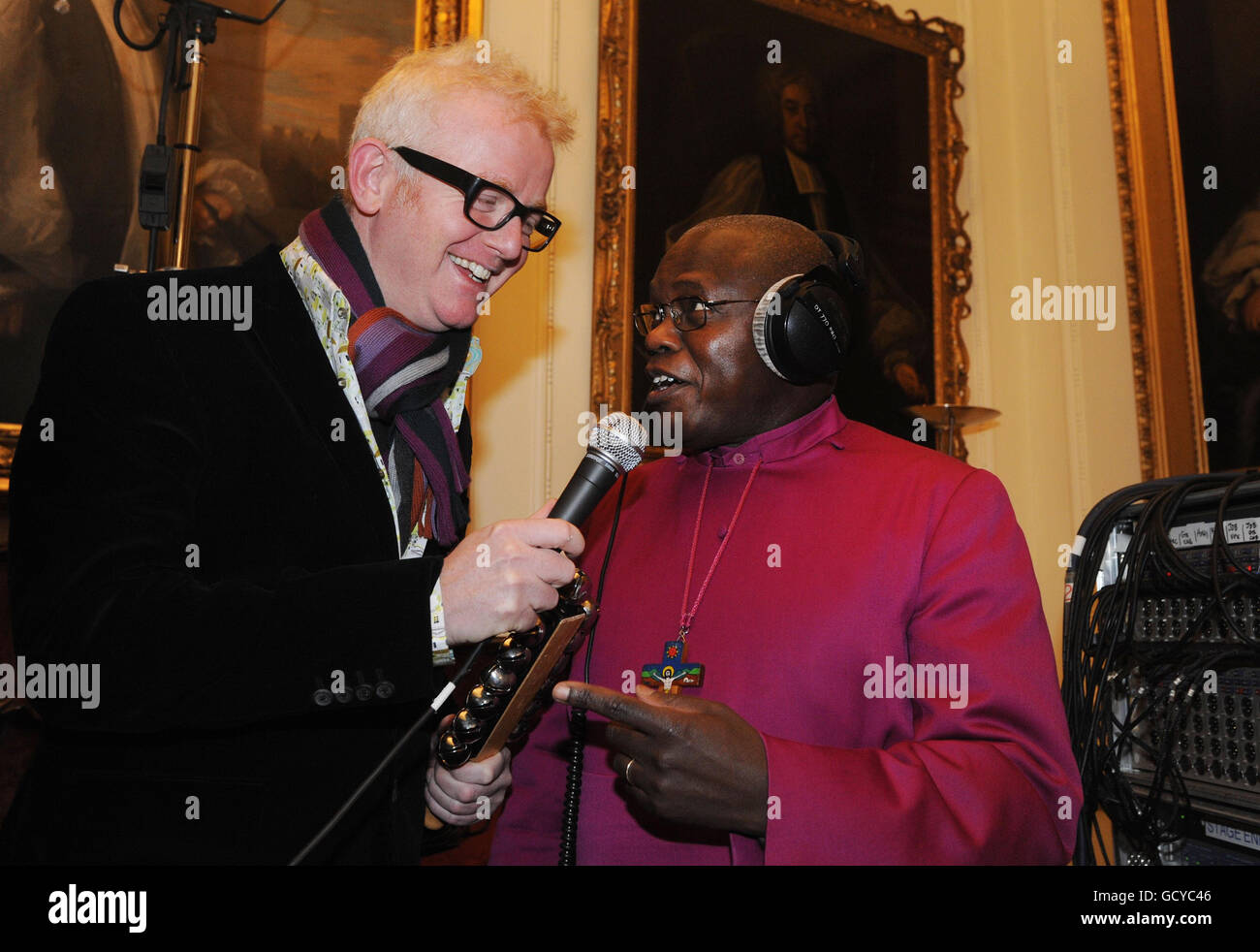 BBC Radio 2 Breakfast Show at the Archbishop of York's house Stock ...
