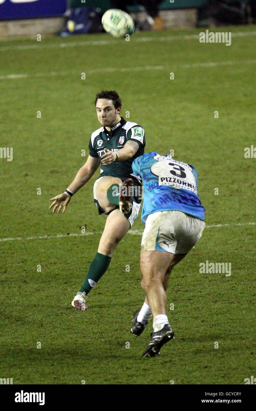 London Irish's Ryan Lamb during the Heineken Cup match at the Madjeski ...