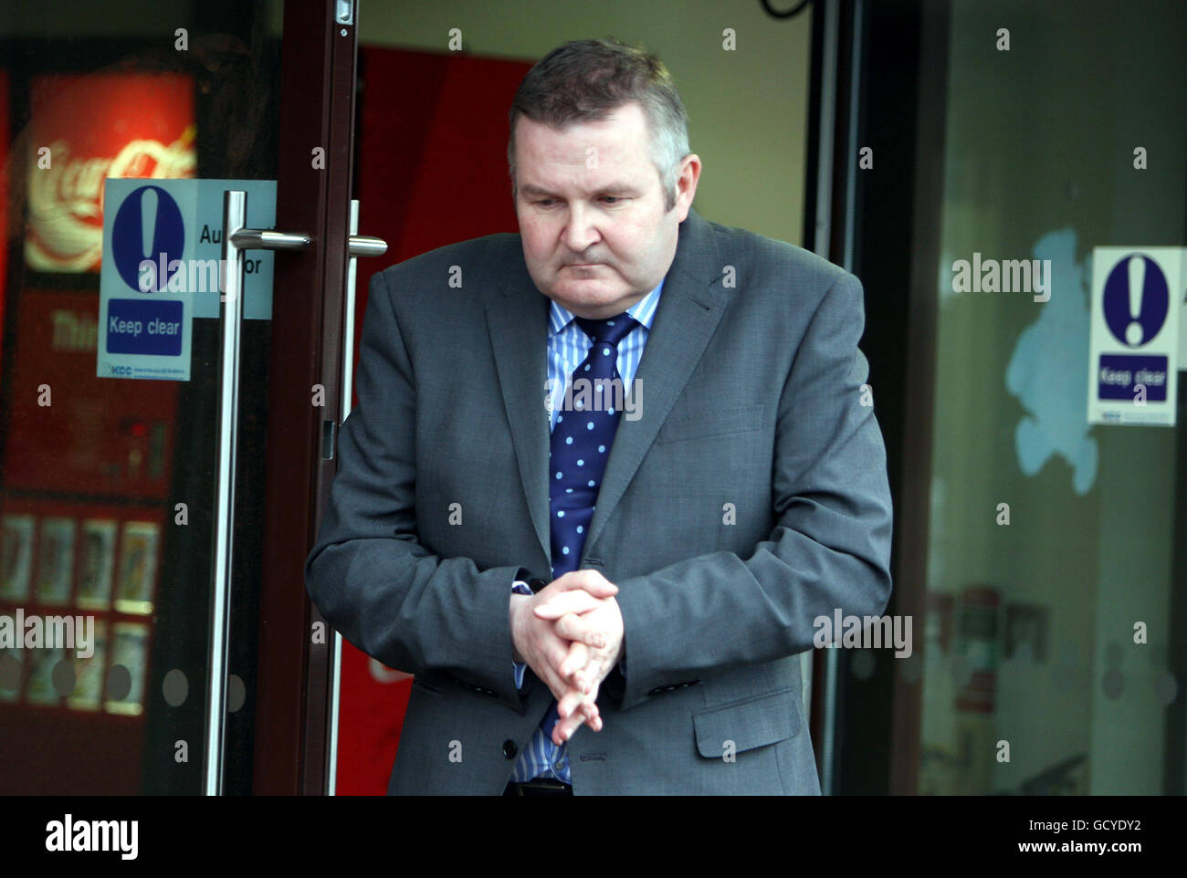 Northern Ireland Water Chief Executive Laurence MacKenzie emerges from ...