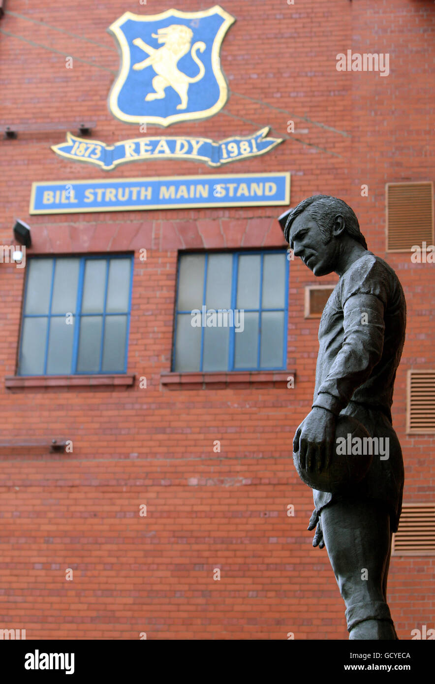 Soccer - Ibrox Disaster 40th Anniversary - Ibrox Stock Photo - Alamy