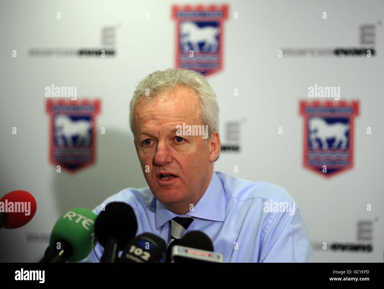 Ipswich Town Football Club Chief Executive Simon Clegg annouces the ...