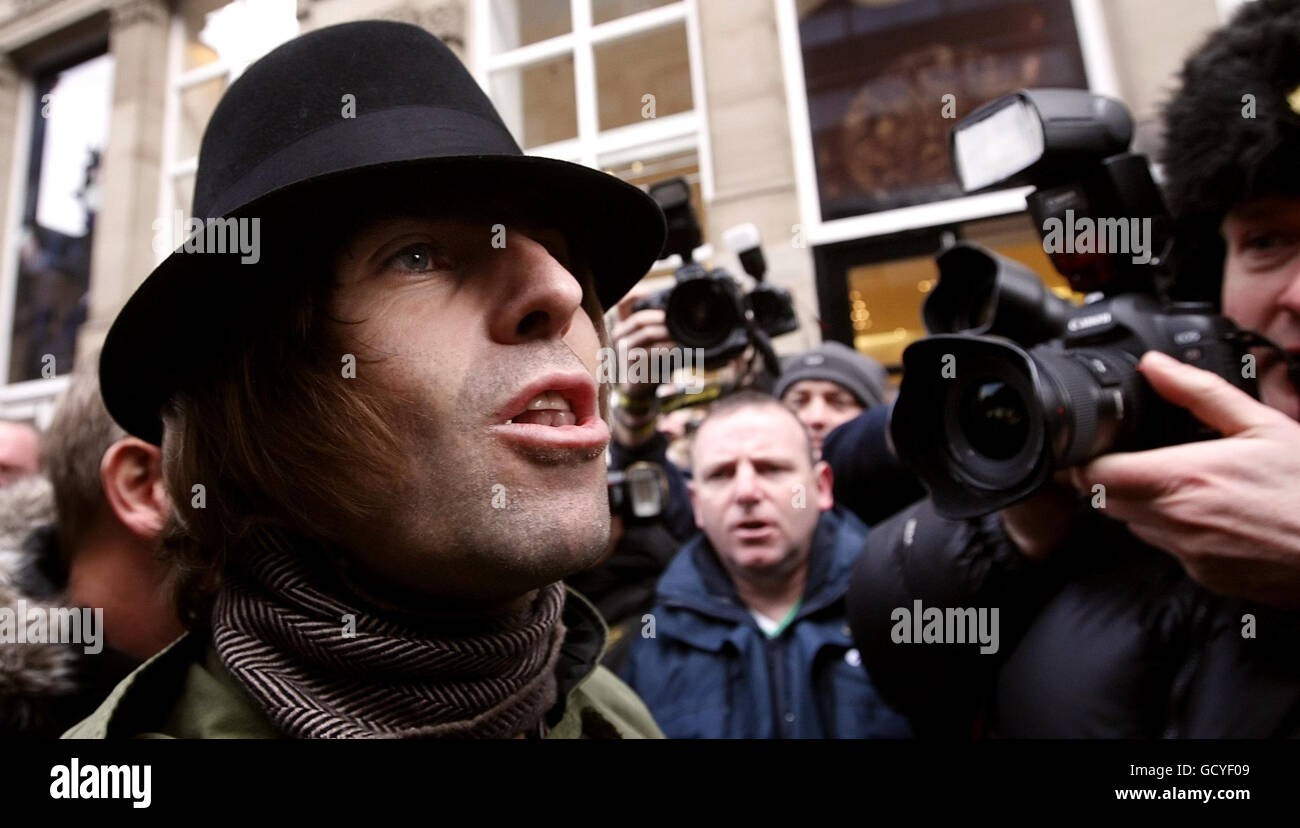 Pretty Green store opening - Glasgow. Former Oasis frontman Liam ...