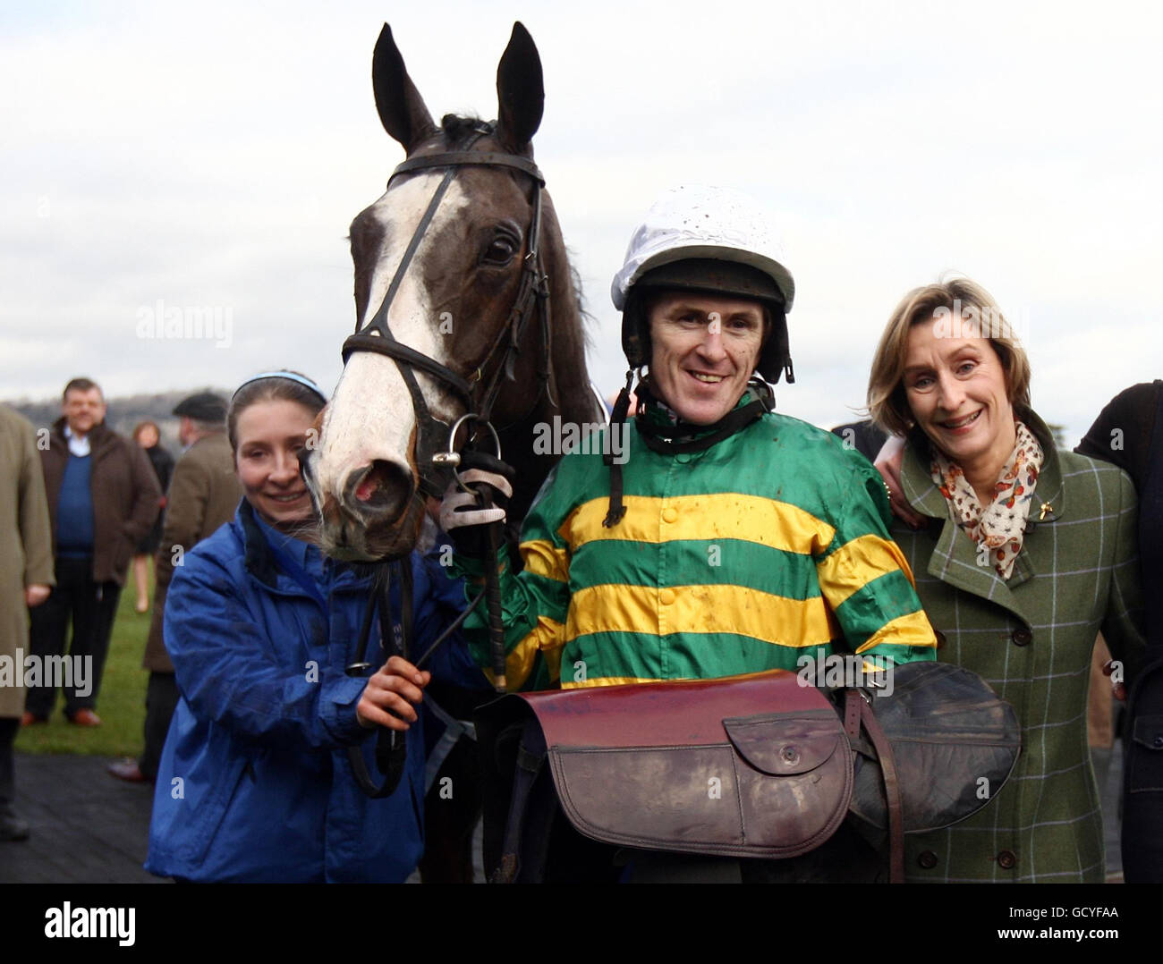Horse racing coral welsh national day chepstow racecourse hi-res stock ...