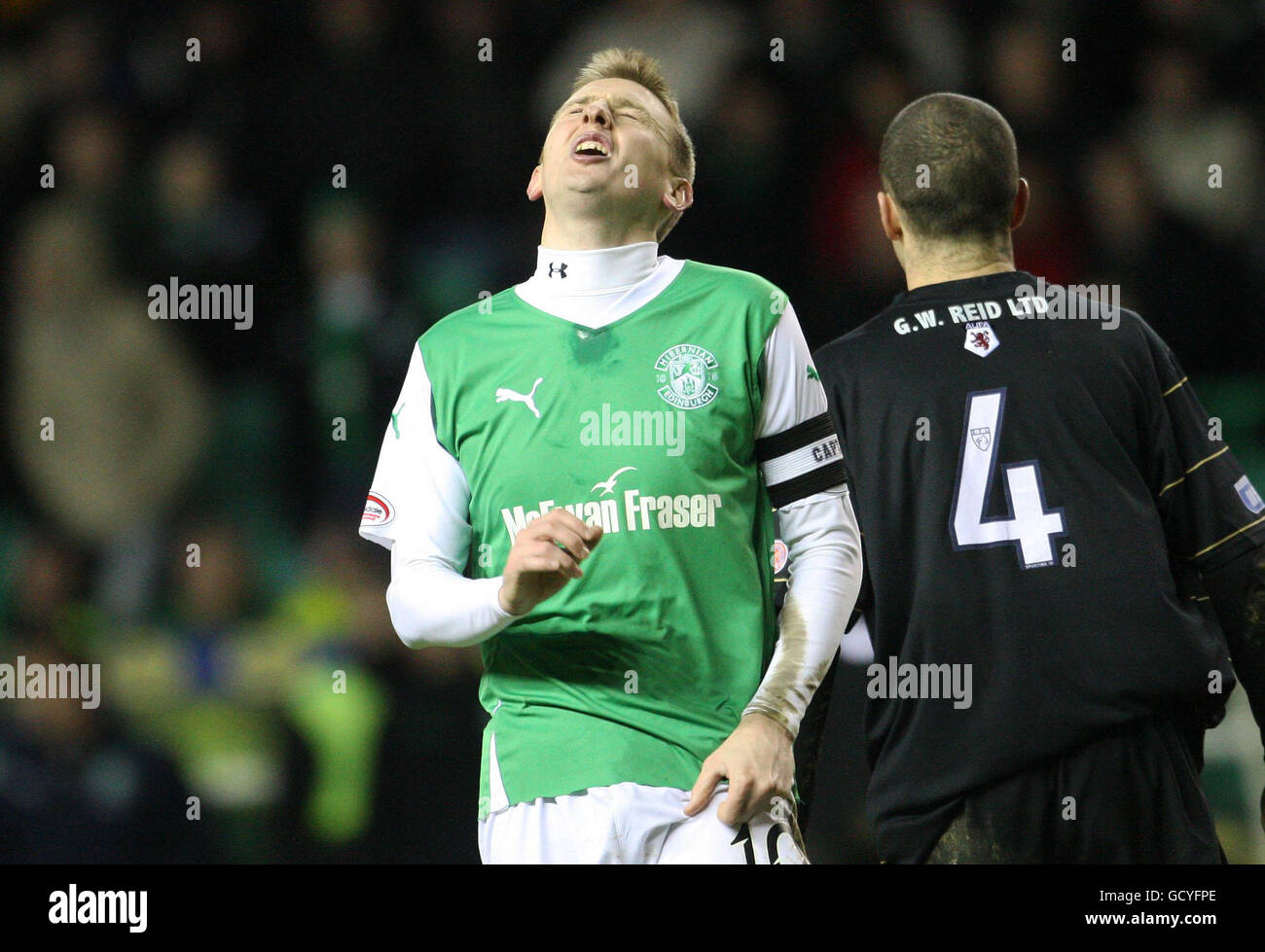 Hibernians derek riordan scottish cup fourth round match easter road hi ...